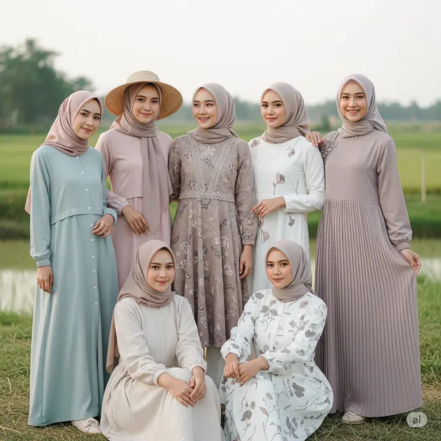 10 Model Baju Gamis yang Simpel Tapi Menarik untuk Segala Kesempatan ...