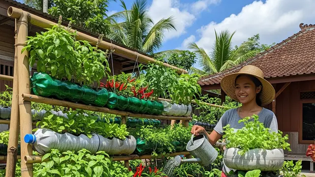 Inspirasi Desain Kebun Sayur Belakang Rumah Bergaya Modern dan Hemat Ruang