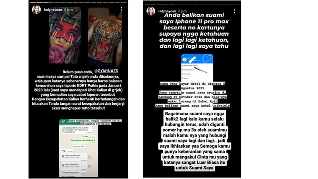 10 Potret Diduga Chat Mesra Syahnaz dengan Rendy Kjaernett yang ...