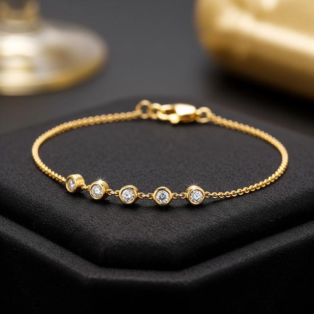 12 Desain Gelang Emas Tipis yang Cocok untuk Acara Formal, Simple tapi ...