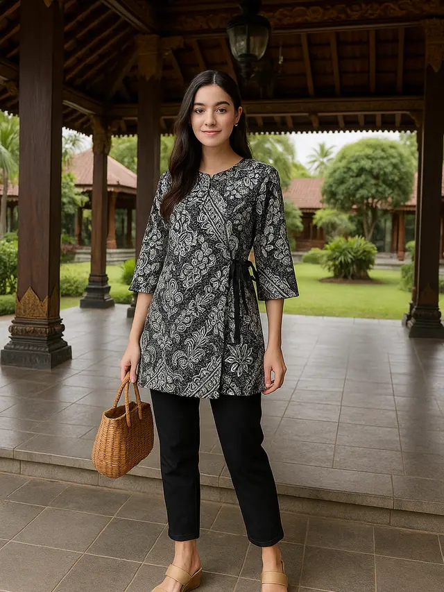 7 Model Tunik Batik Tali Samping Terbaru untuk Tampil Anggun - Hot ...