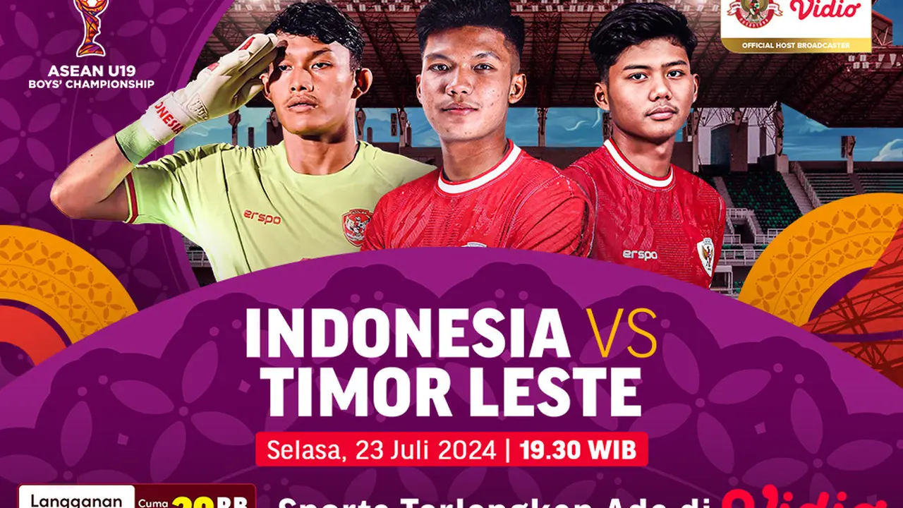 Link Siaran Langung Indonesia vs Timor Leste, Piala AFF U-19 2024 di ...