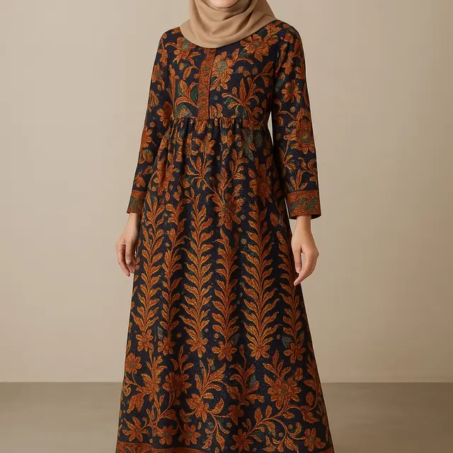 10 Referensi Gamis Batik Terbaru untuk Tampil Stylish, Ini Padanan ...