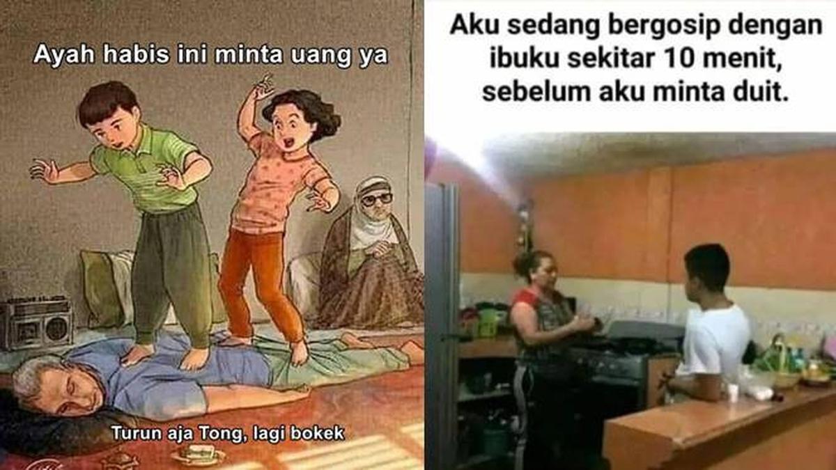 7 Meme Kocak Anak Minta Uang ke Orang Tua Ini Nyata Banget - Hot ...