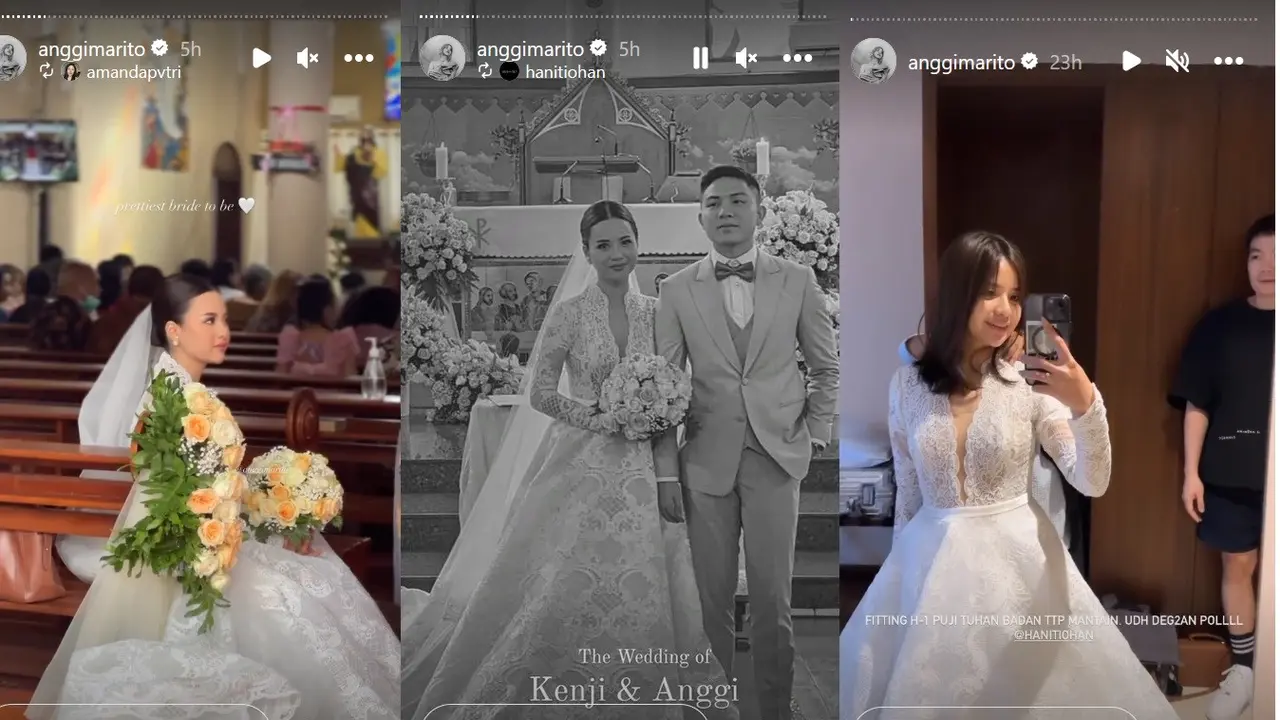 Anggi Marito Akhirnya Menikah dengan Kenji Ganessha, Tampil Jelita ...