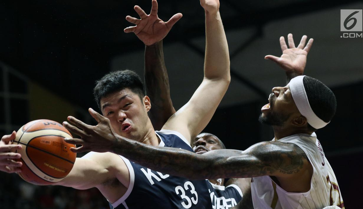 FOTO: Timnas Basket Putra Indonesia Kalah Telak dari Korea - Foto ...