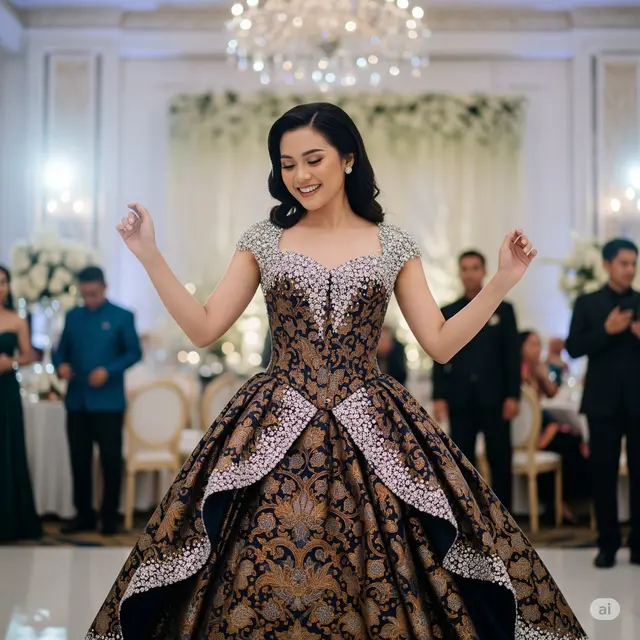 7 Model Gaun Batik Pesta Mewah 2025, Stylish dan Elegan untuk Curi Perhatian di Acara Spesial ...