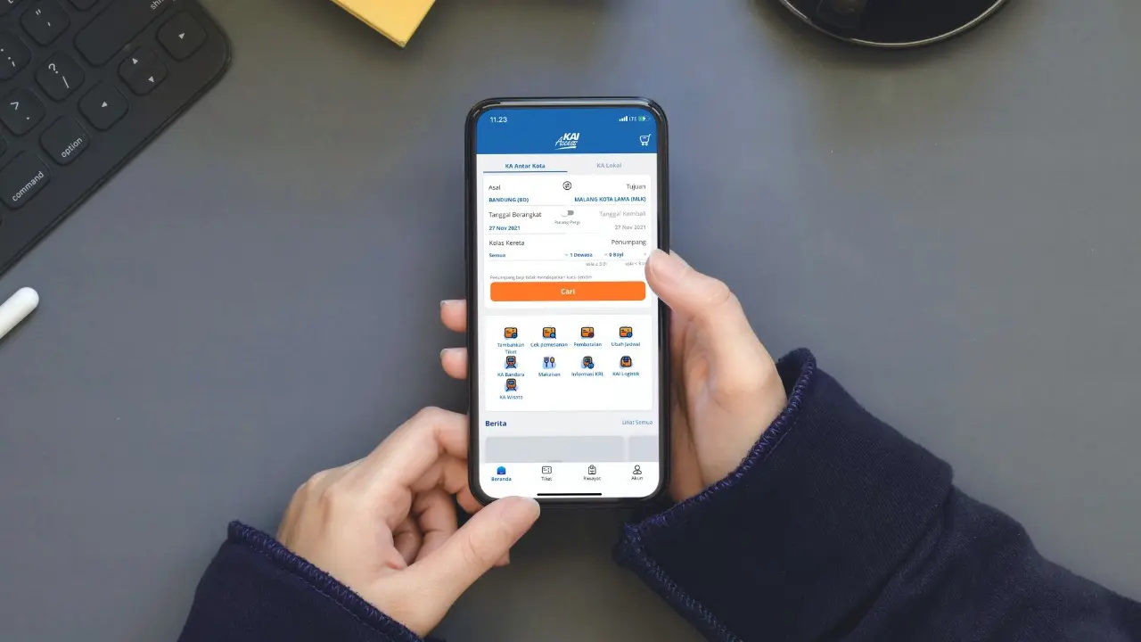 4 Cara Pesan Tiket Kereta Api Online Lewat HP dengan Cepat, Bisa Tanpa Aplikasi - Hot Liputan6.com
