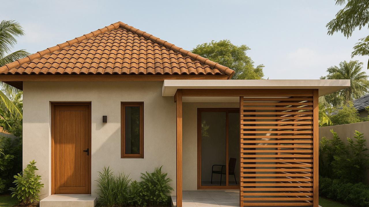 7 Model Rumah dengan Kisi Kayu (Wooden Slats), Estetik dan Adem hingga ...