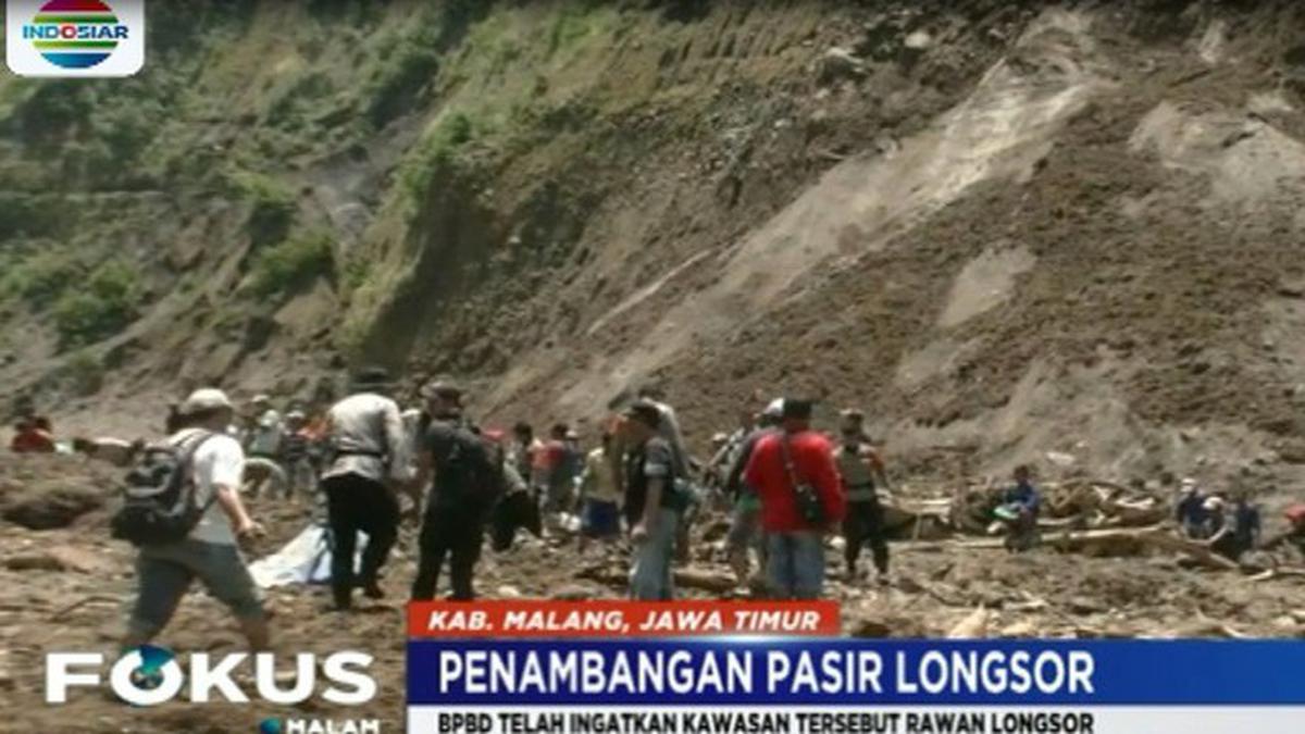 Longsor Area Tambang Gunung Kelud, 2 Orang Tewas - News Liputan6.com