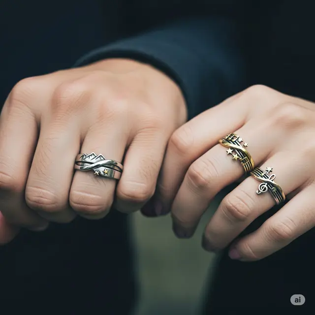 10 Model Cincin Couple Kekinian 2025, Simbol Cinta Abadi & Komitmen ...