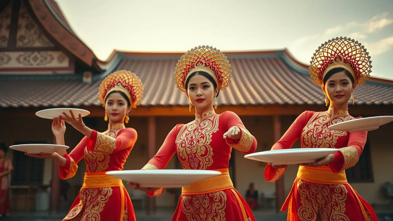 Ciri-Ciri Tari Piring, Sejarah, Properti, Kostum, dan Pahami Gerakannya - Feeds Liputan6.com