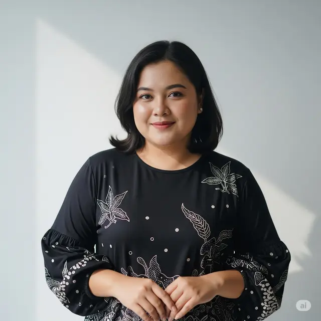 7 Model Baju Batik Lengan Balon untuk Wanita Gemuk dan Pendek, Tampil ...