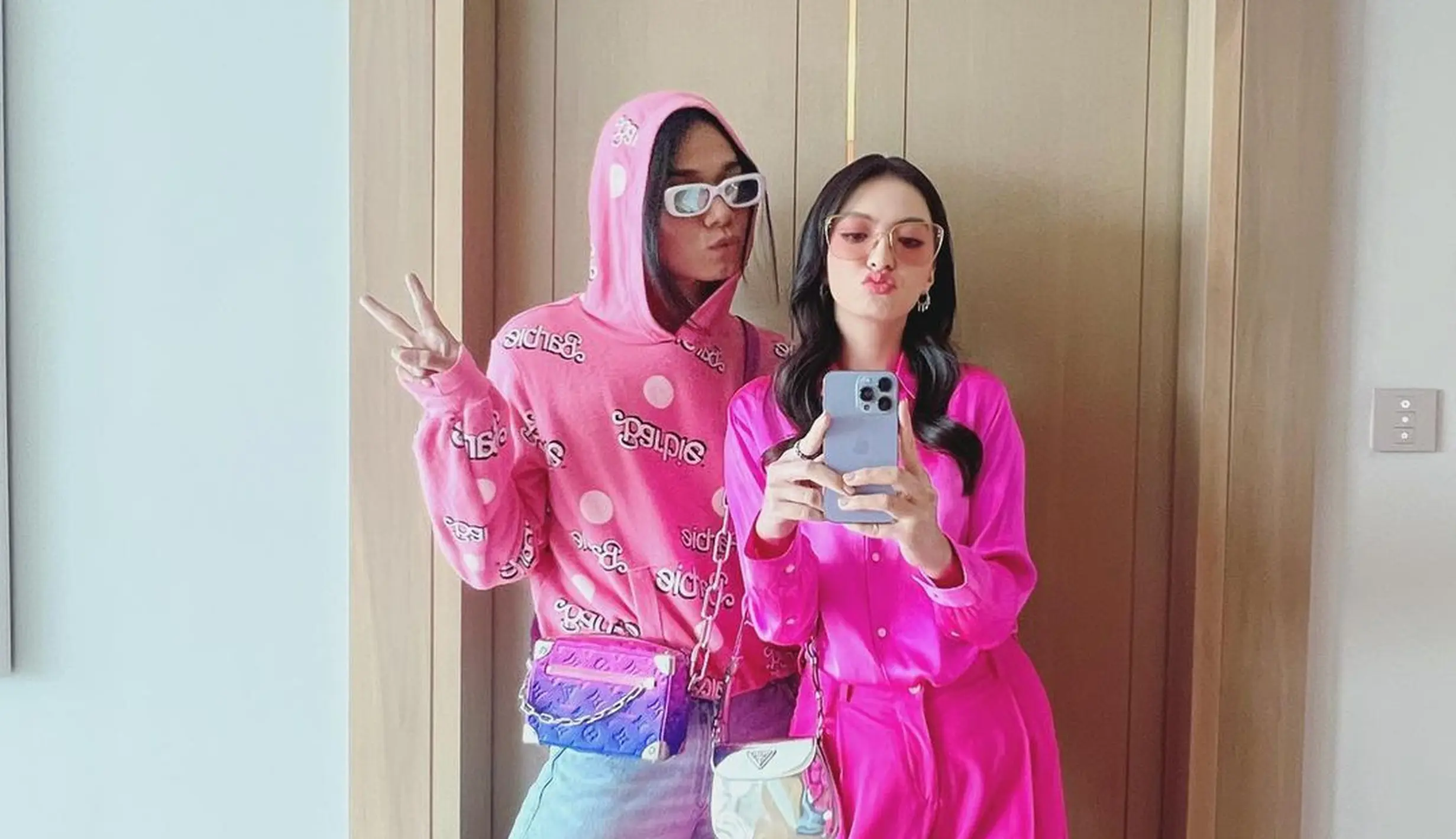 6 OOTD Serba Pink Raline Shah dan Davika Hoorne Nobar Film Barbie