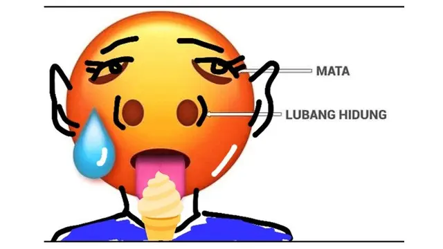 7 Editan Foto Emoji Ala Netizen Bedakan Mata dan Hidung Ini Bikin Tepuk ...