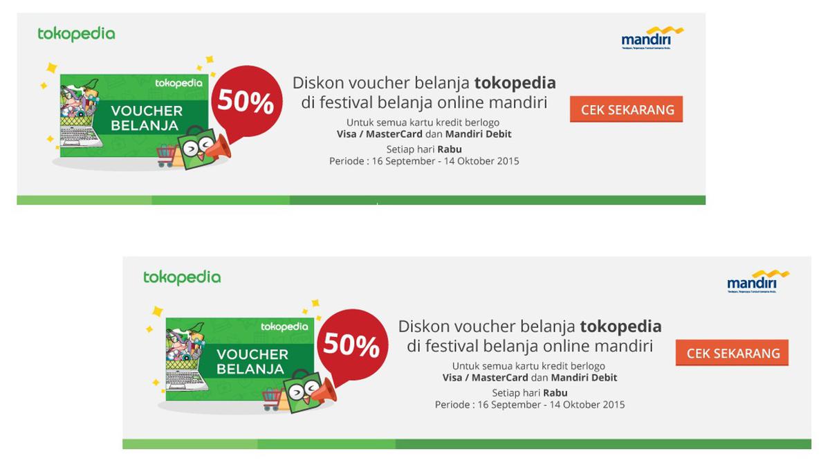 Nikmati Diskon 50% di Tokopedia