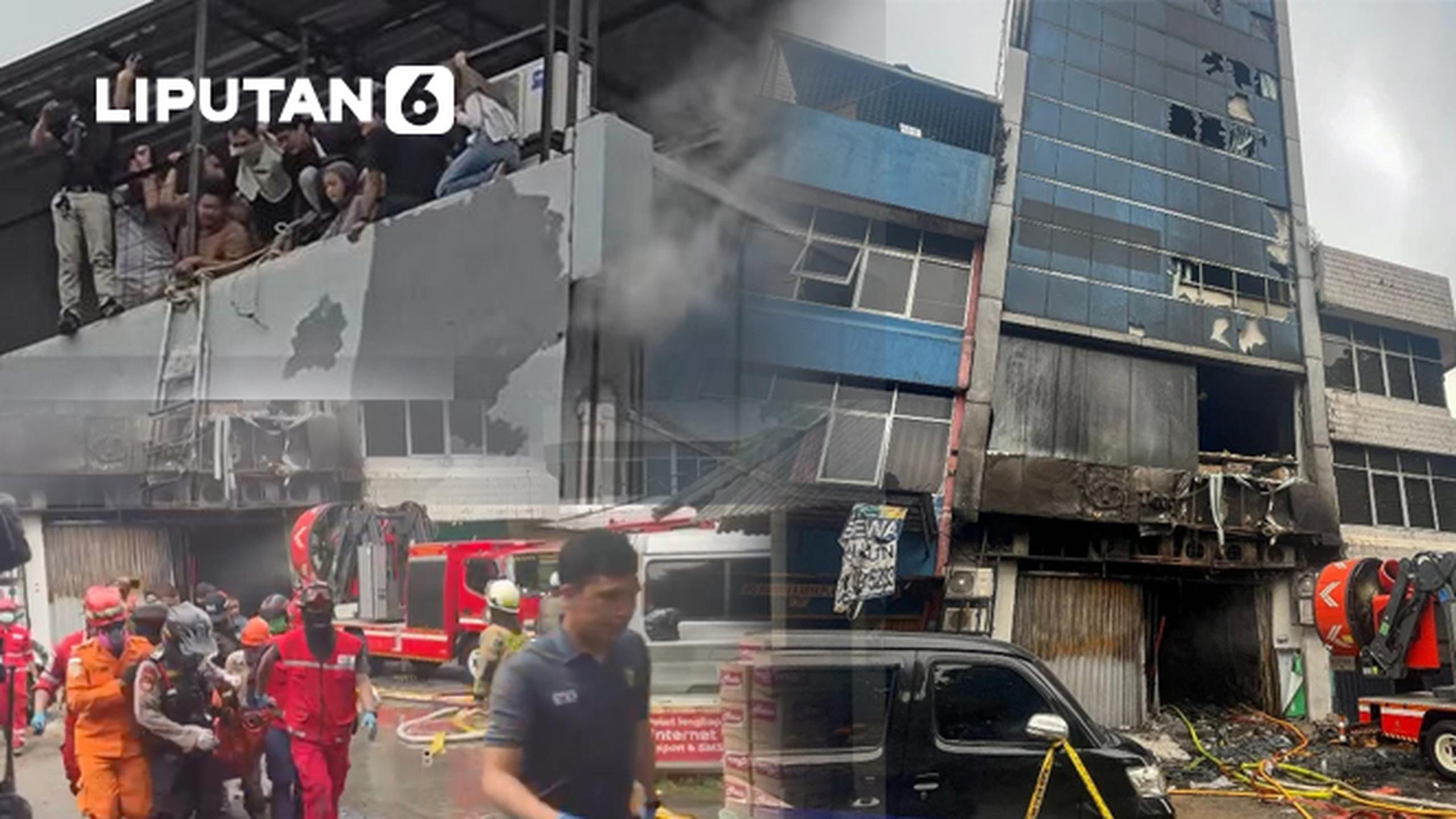 Infografis Insiden Kebakaran Gedung Terra Drone