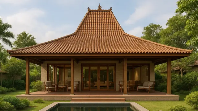 7 Model Rumah Joglo Modern Klasik 1 Lantai, Perpaduan Tradisi dan ...