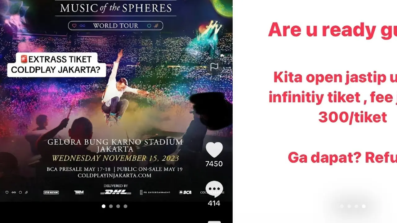 Infinity Tickets Coldplay Jakarta Dibuka Mulai Hari Ini, Warganet Kesal ...