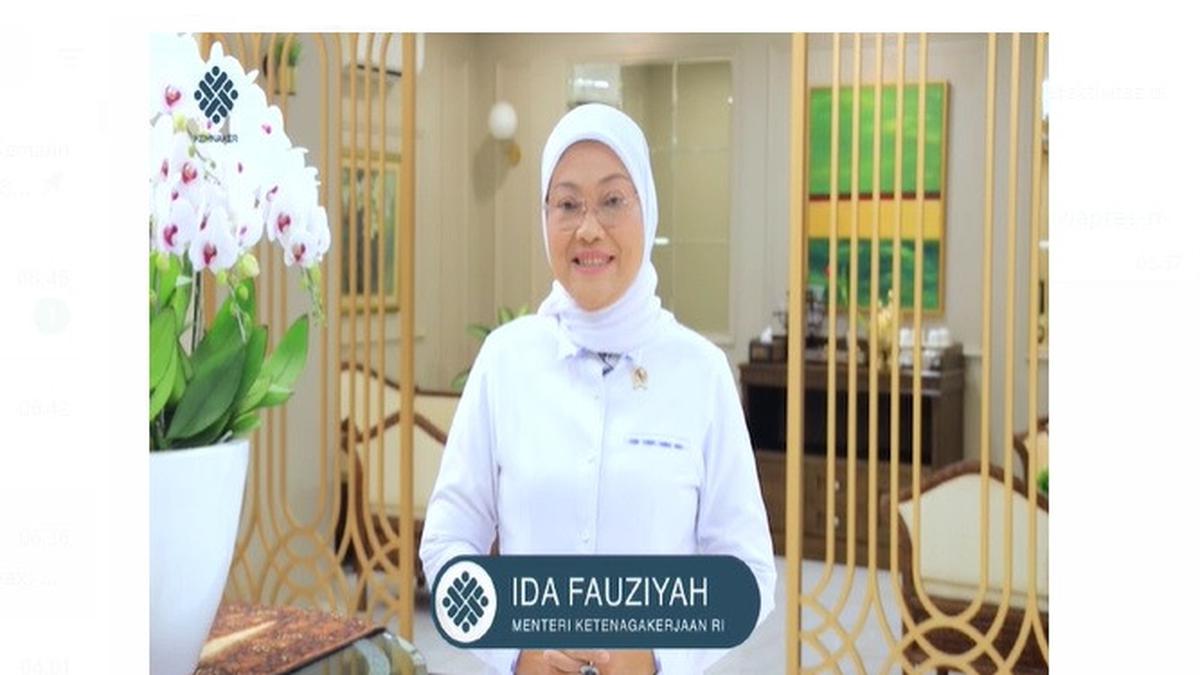 Ucapan Hari Buruh Menaker Ida Fauziyah: Mari Ciptakan Hubungan ...