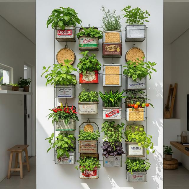 9 Desain Kebun Sayur Pakai Kaleng Biskuit Bekas, Solusi Kreatif Lahan ...