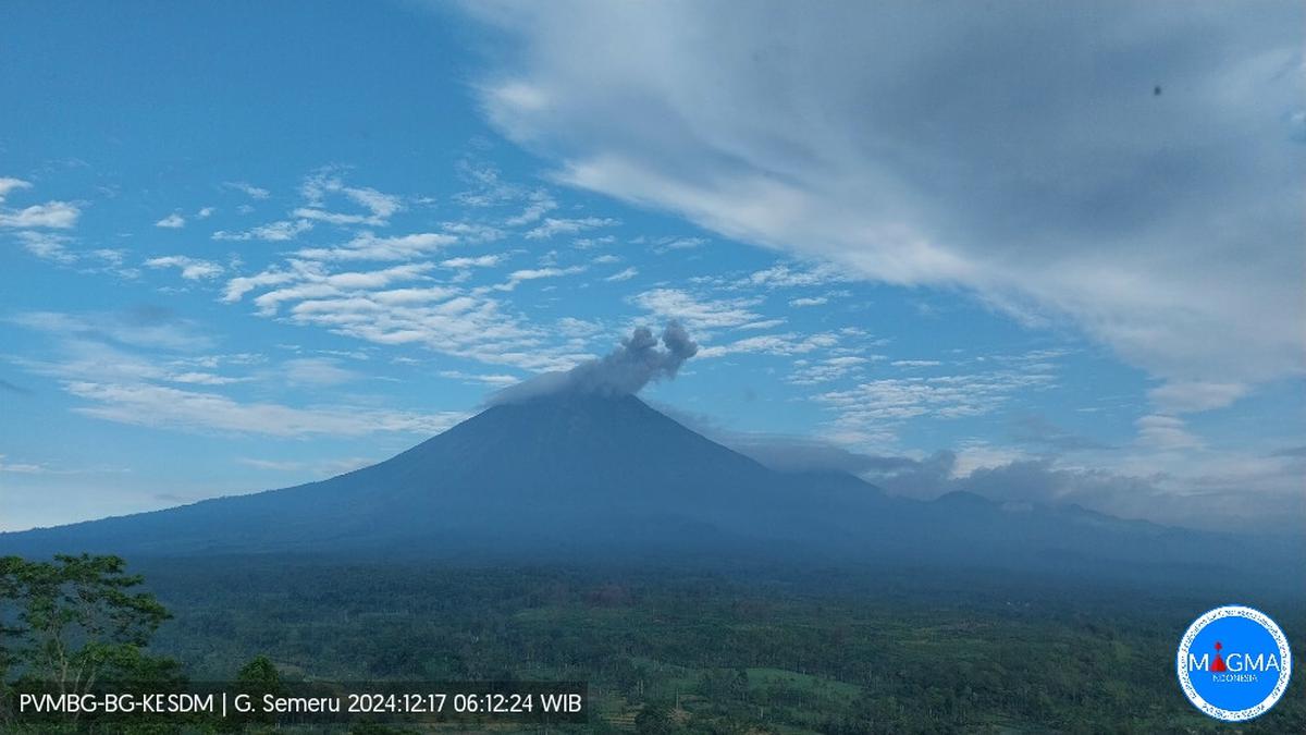 Gunung Semeru Meletus Selasa Pagi 17 Desember 2024, Semburkan Abu Vulkanik 1.000 Meter ke Arah ...