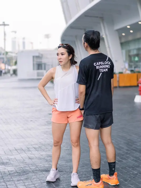 Potret Keseruan Gisella Anastasia Lari di GBK, Dikira Kakaknya Gempi ...