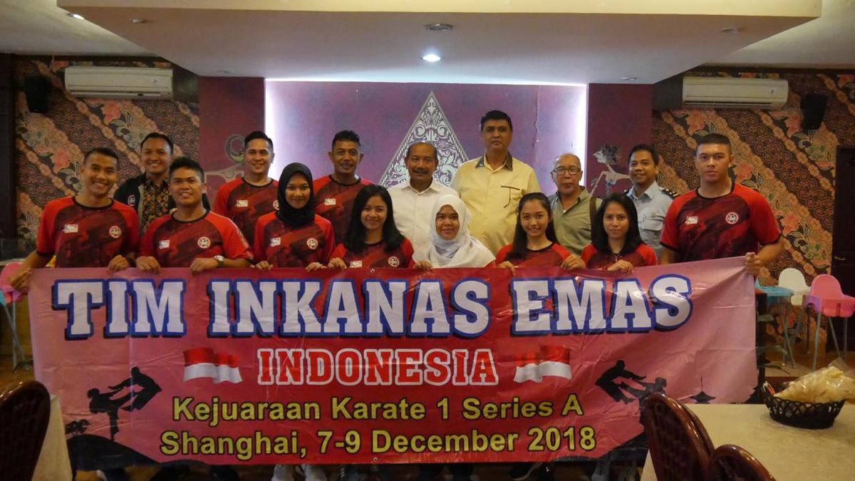 Berangkat ke Shanghai, Tim Karate Inkanas Siap Bersaing dengan 79 Negara
