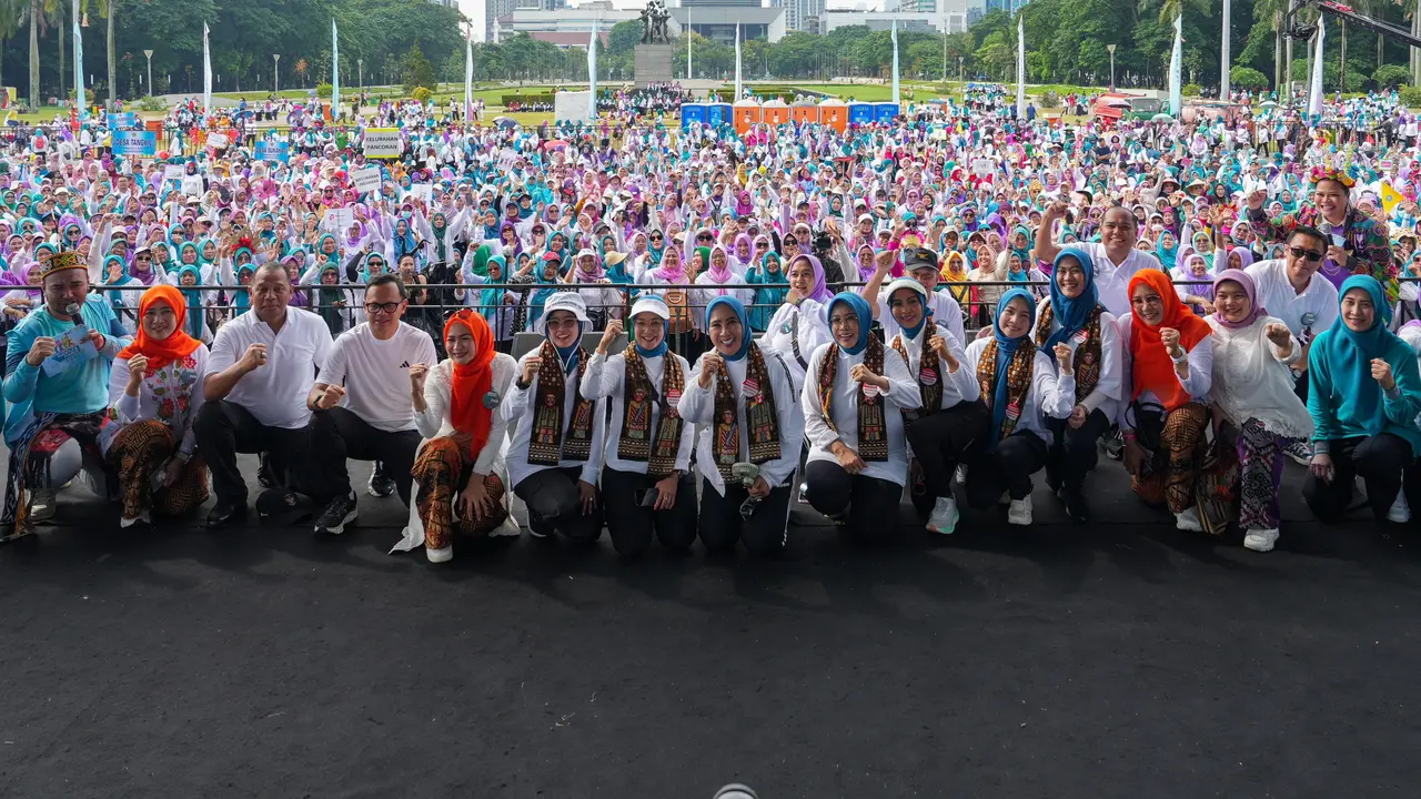 Ikuti Fun Run dan Fun Walk 2024, Puluhan Ribu Kader PKK Gaungkan ...