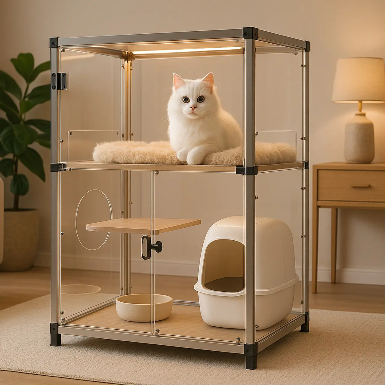 8 Inspirasi Desain Kandang Kucing Indoor Tingkat yang Unik, Desain Ini ...