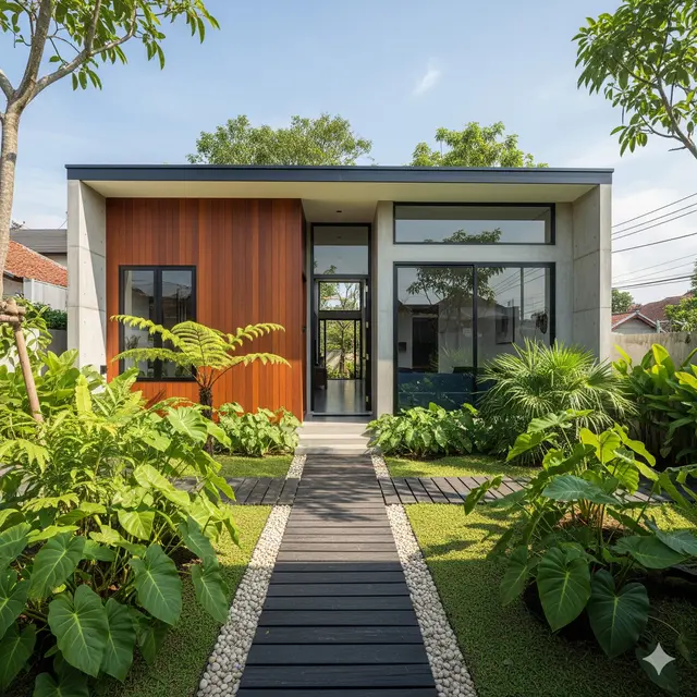 7 Desain Rumah Gaya Rustic dengan Material Kayu Alami, Hunian Hangat ...