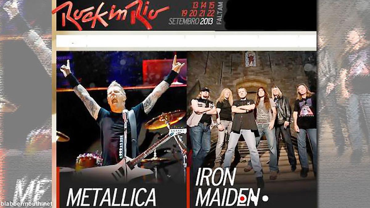 Metallica dan Iron Maiden Ramaikan Rio Festival