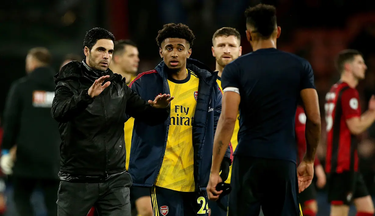 FOTO: Debut Arteta, Arsenal Ditahan Imbang Bournemouth - Foto Liputan6.com
