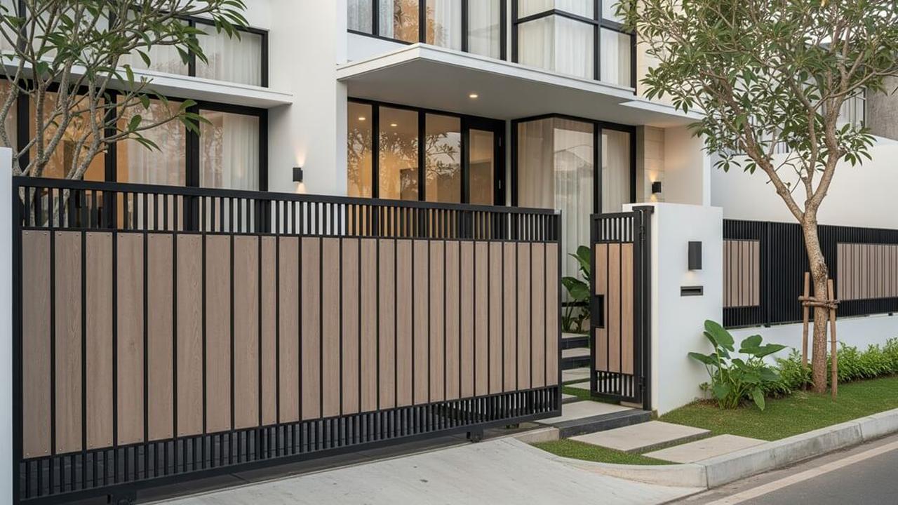 10 Desain Pagar Besi Hollow Rapat untuk Keamanan dan Privasi Rumah ...