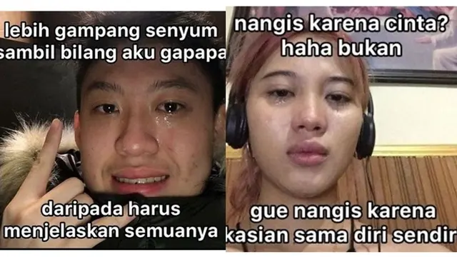 6 Meme Lucu Pakai Foto Orang Nangis Ini Bikin Ikut Sedih, Mewek ...