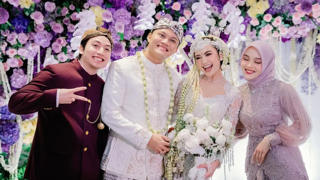 Adu Gaya Putri Delina dan Pacar Sule Santyka Fauziah di Pernikahan Mahalini dan Rizky Febian ...
