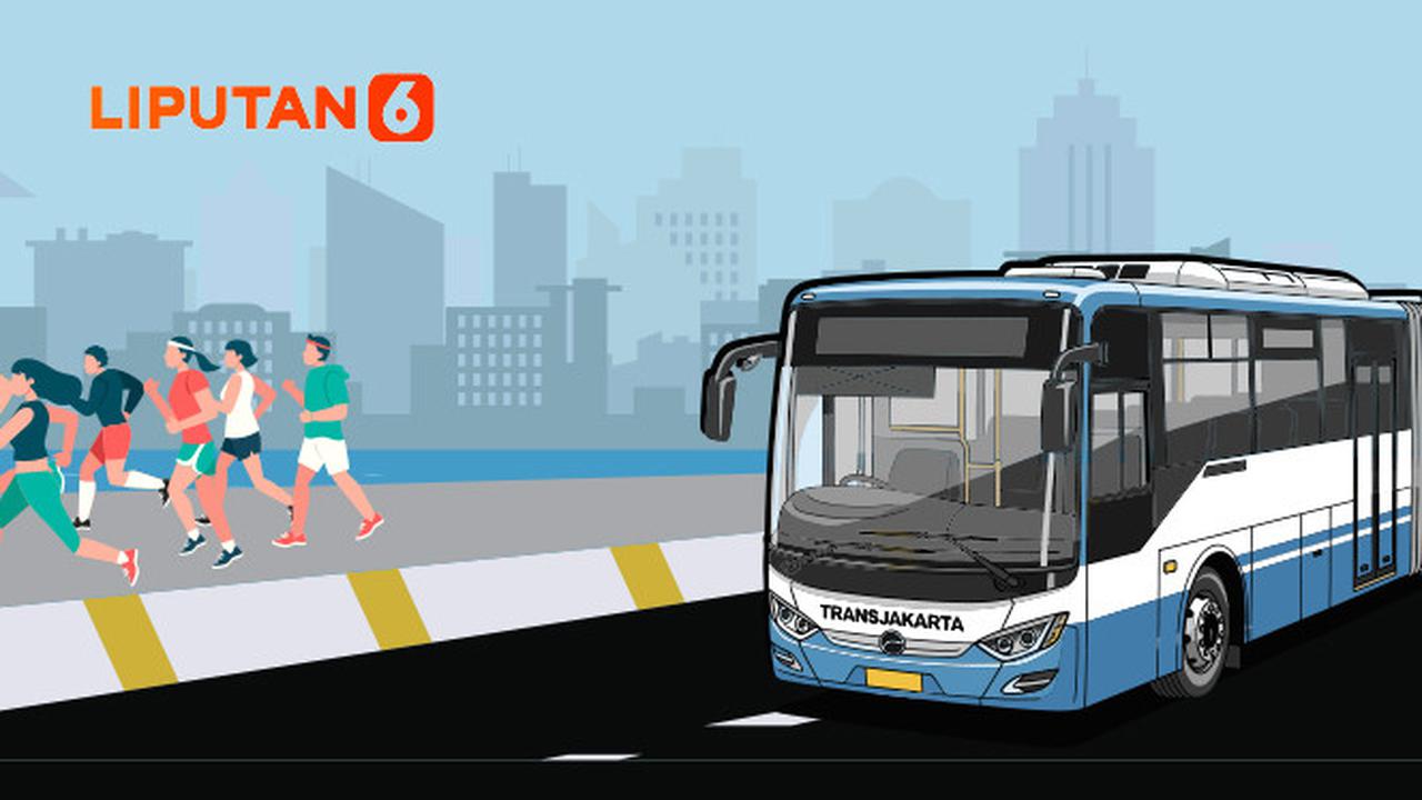 Infografis Perubahan Rute TransJakarta Selama Jakarta Running Festival 2025
