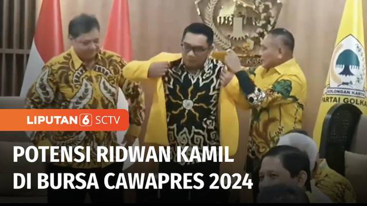 VIDEO: Gubernur Jawa Barat Ridwan Kamil ke Partai Golkar, Jadi Bekal Bertarung di Pilpres 2024 ...