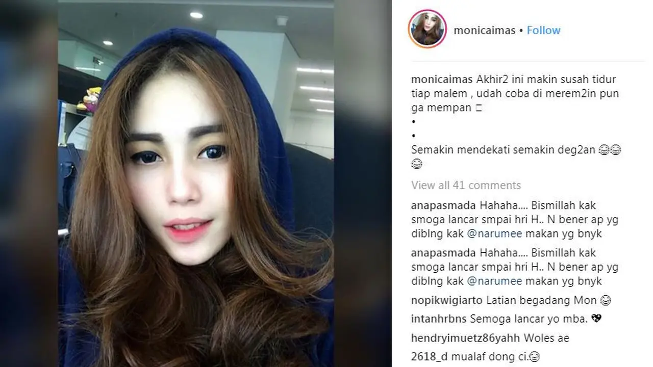 Monica Imas Sempat Deg-degan dan Tak Bisa Tidur Jelang Dinikahi Rizal ...
