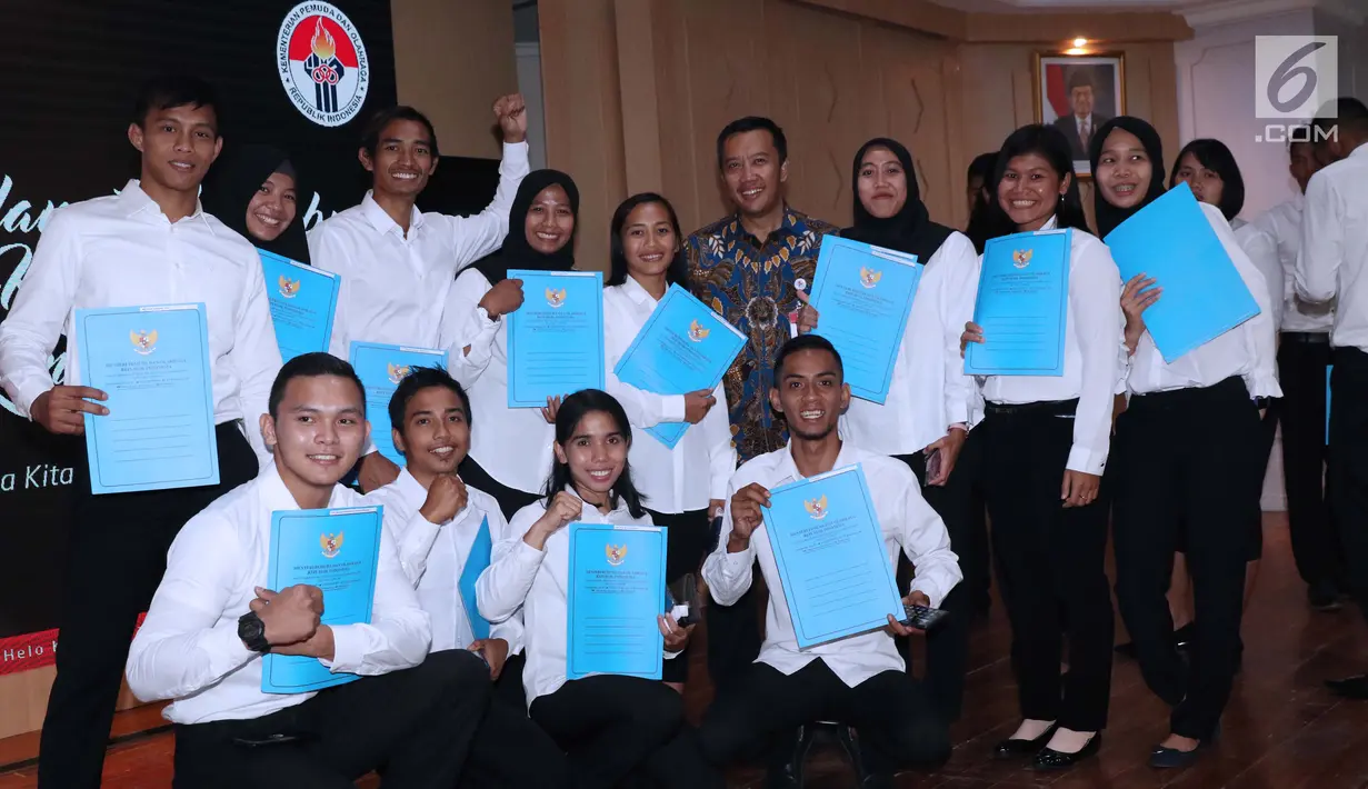 FOTO: Kebahagiaan Atlet Berprestasi Saat Terima SK CPNS Kemenpora ...
