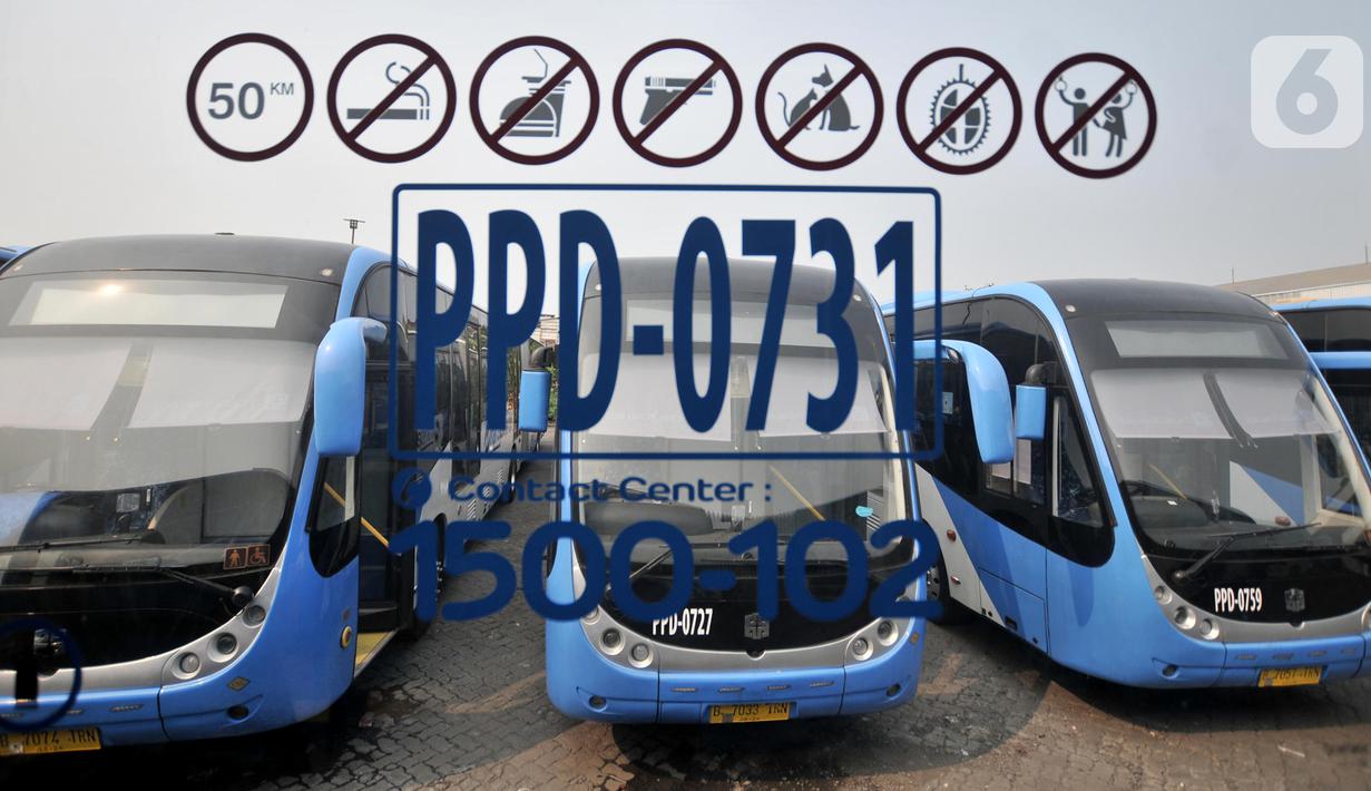 FOTO: Wajah Baru Bus Transjakarta Zhong Tong - Foto Liputan6.com