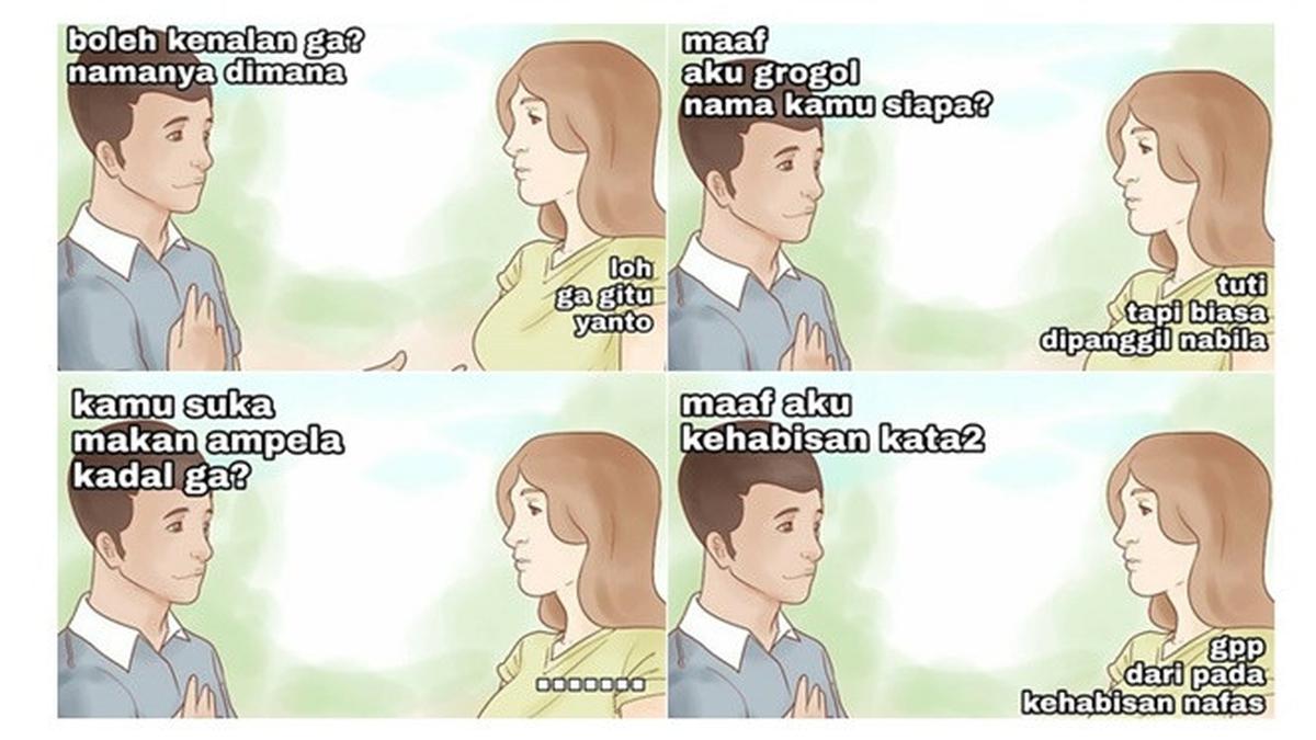 6 Meme Absurd Ajak Kenalan Ini Bikin Nyengir - Hot Liputan6.com