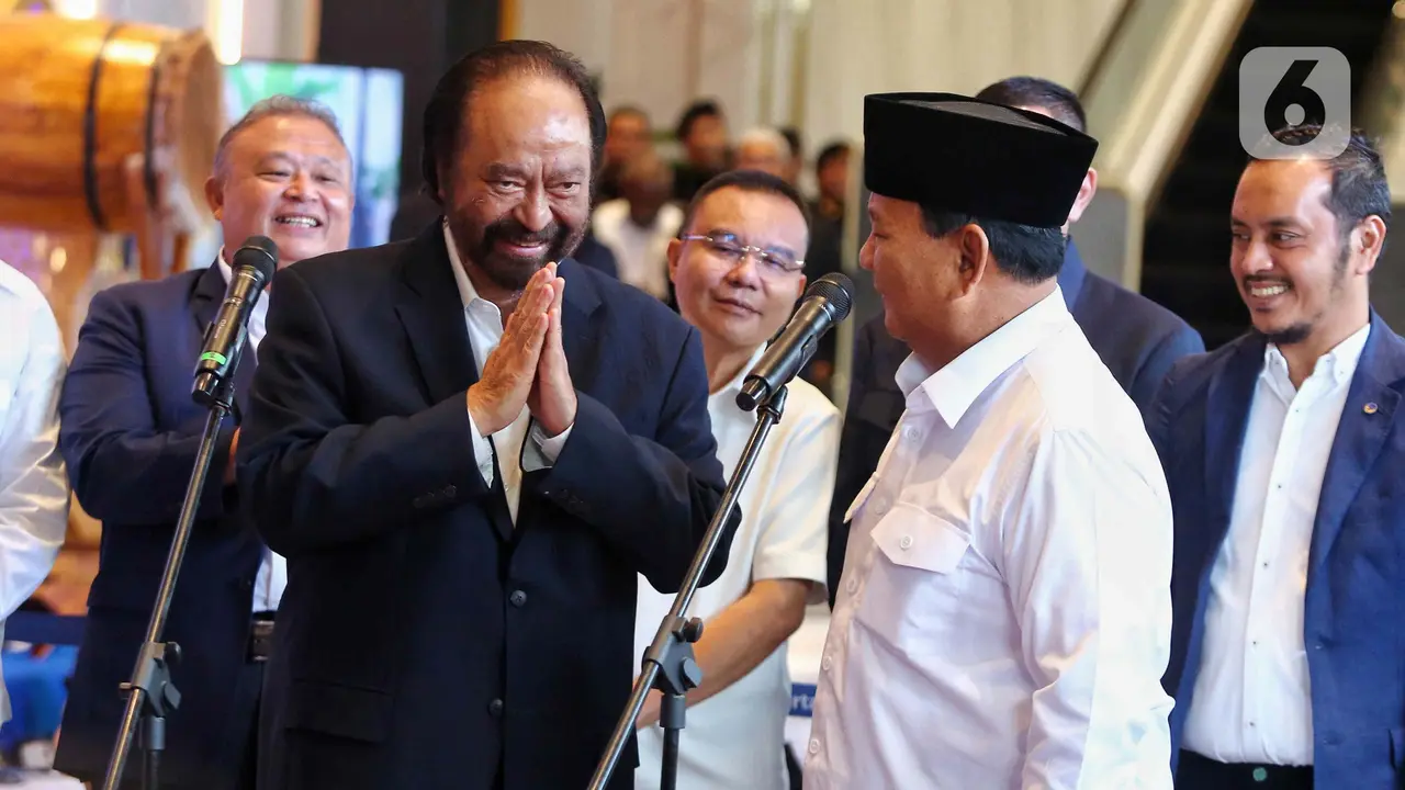 Membaca Makna Karpet Merah dari Surya Paloh untuk Prabowo di Markas NasDem - News Liputan6.com