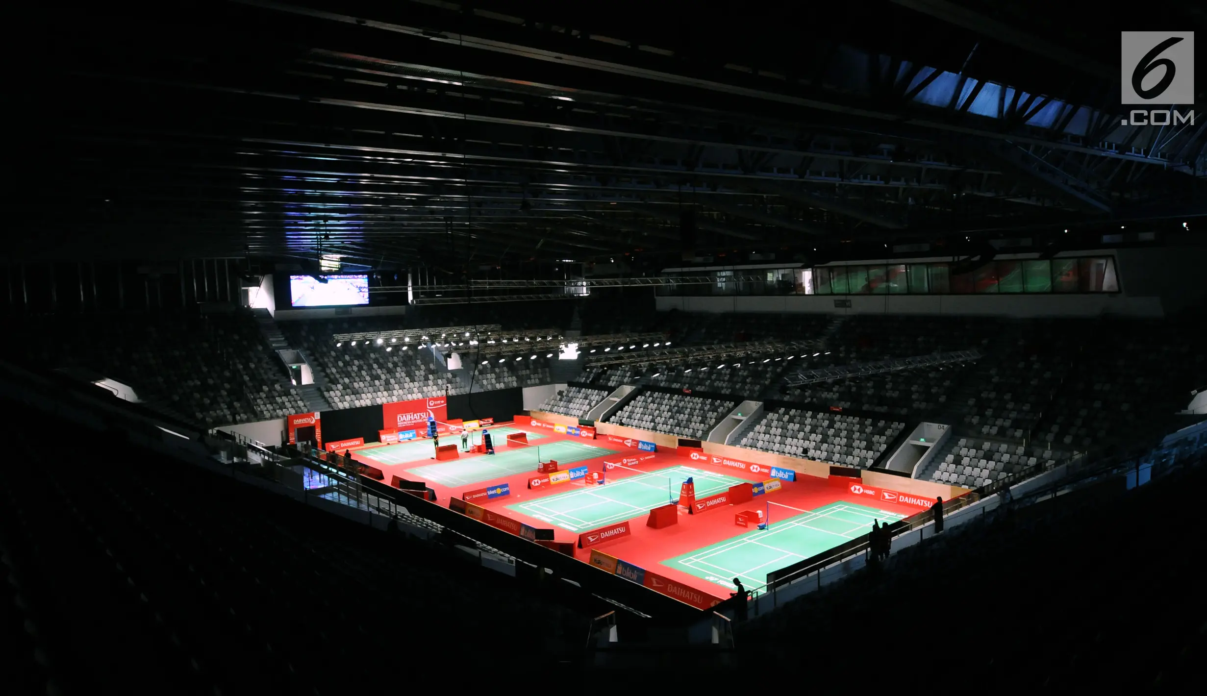 FOTO: Jelang Indonesia Masters 2018, Istora Senayan Terus Dibenahi ...