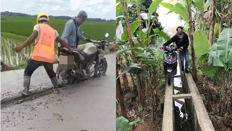 11 Momen Apes Pengendara Motor Salah Pilih Jalan, Auto Kapok Seumur ...