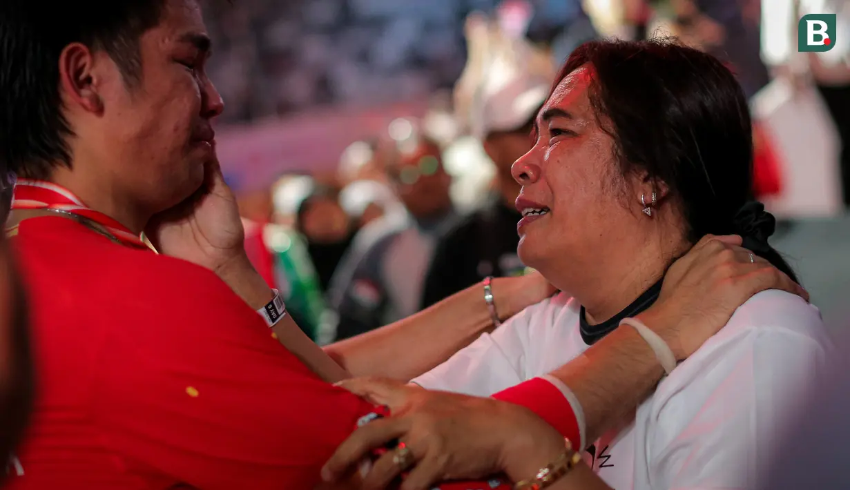 Foto: Momen Haru Daniel Marthin setelah Juarai Indonesia Masters 2024 ...