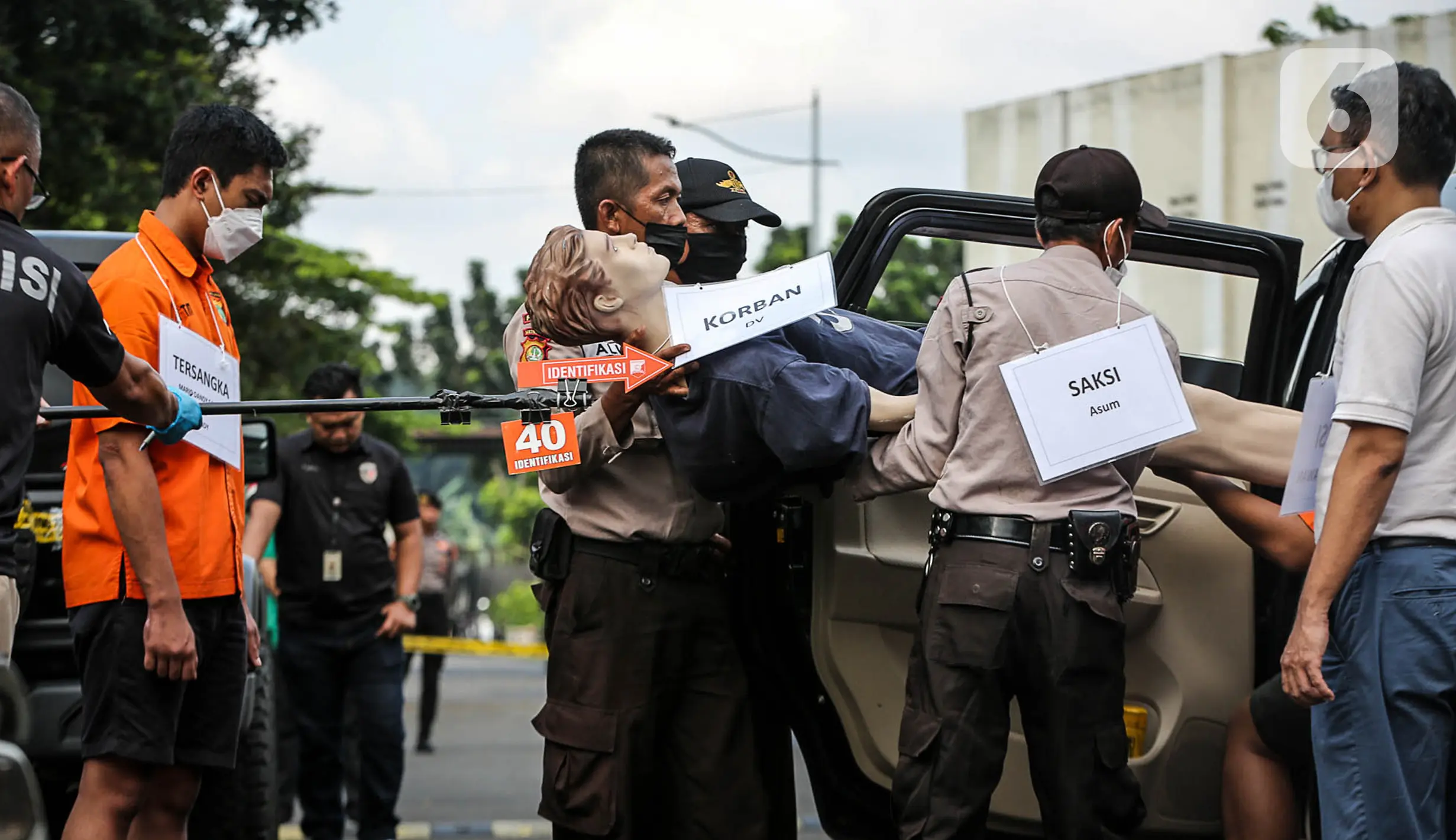 Mario Dandy dan Shane Lukas Peragakan 23 Adegan Rekonstruksi Penganiayaan David - Foto Liputan6.com