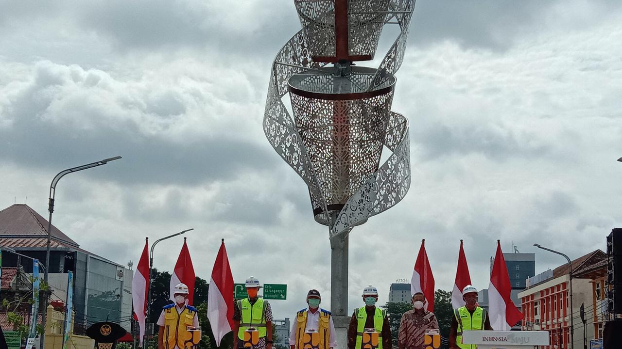 Pemerintah Resmikan Flyover Purwosari di Solo