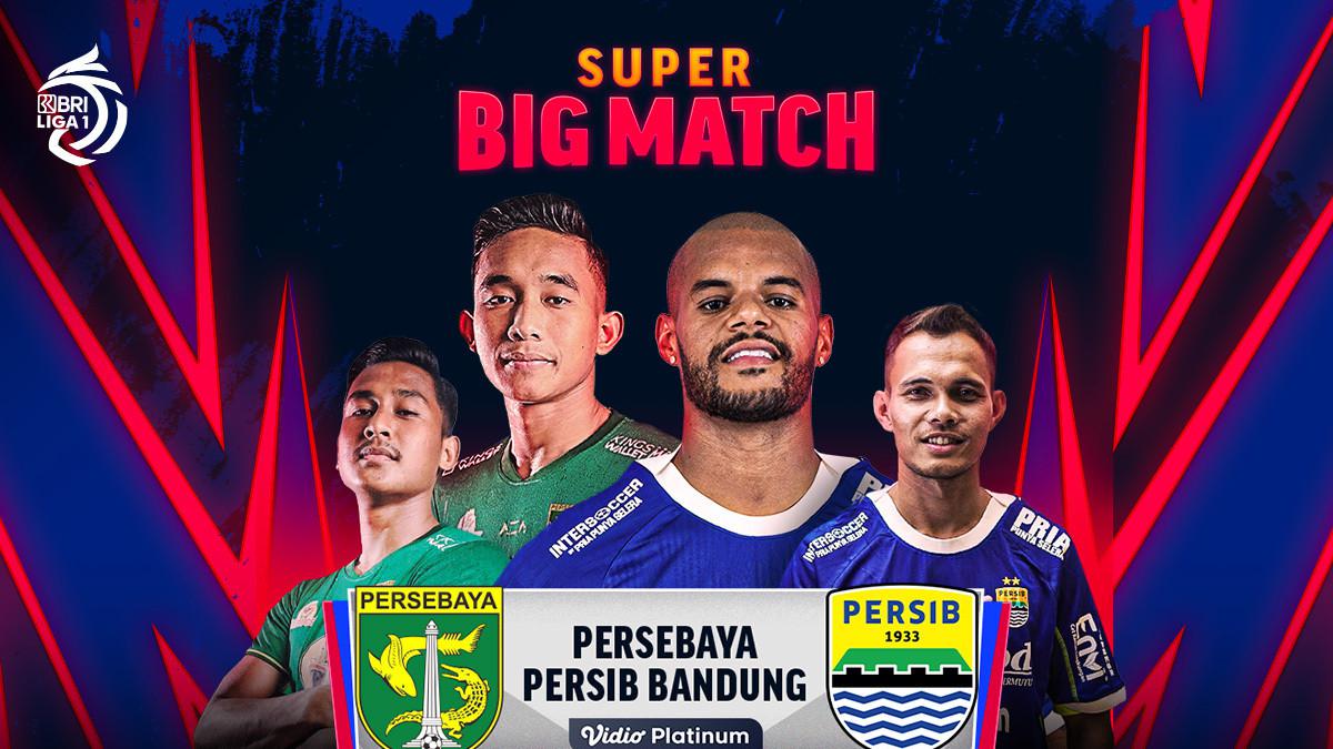 Link Live Streaming BRI Liga 1 : Persebaya Vs Persib di Vidio, 13 Maret 2023 - Indonesia Bola.com