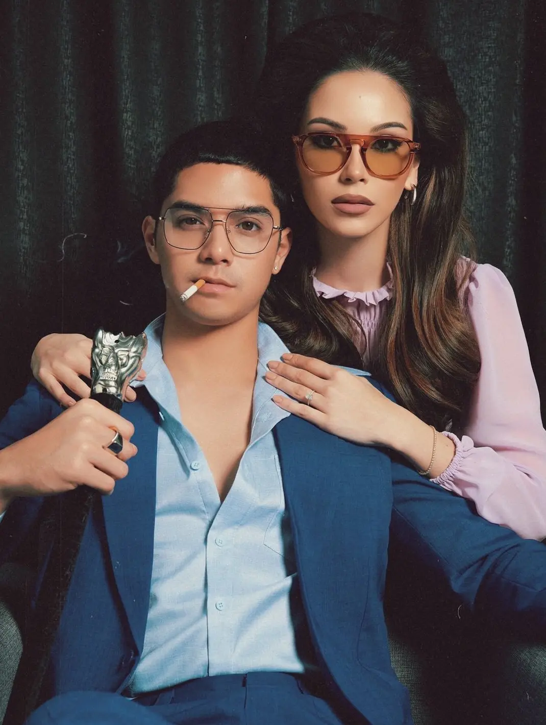 Potret Al Ghazali dan Alyssa Daguise Tiru Gaya Elvis Presley, Legendaris - Foto Liputan6.com